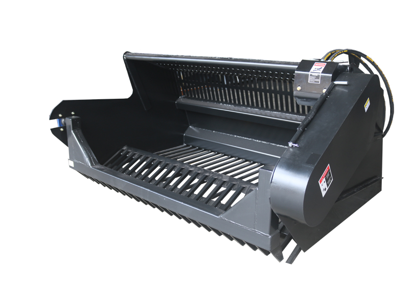 Hydraulically Powered Skid Steer Rock Picker Saving time,money,and back ...